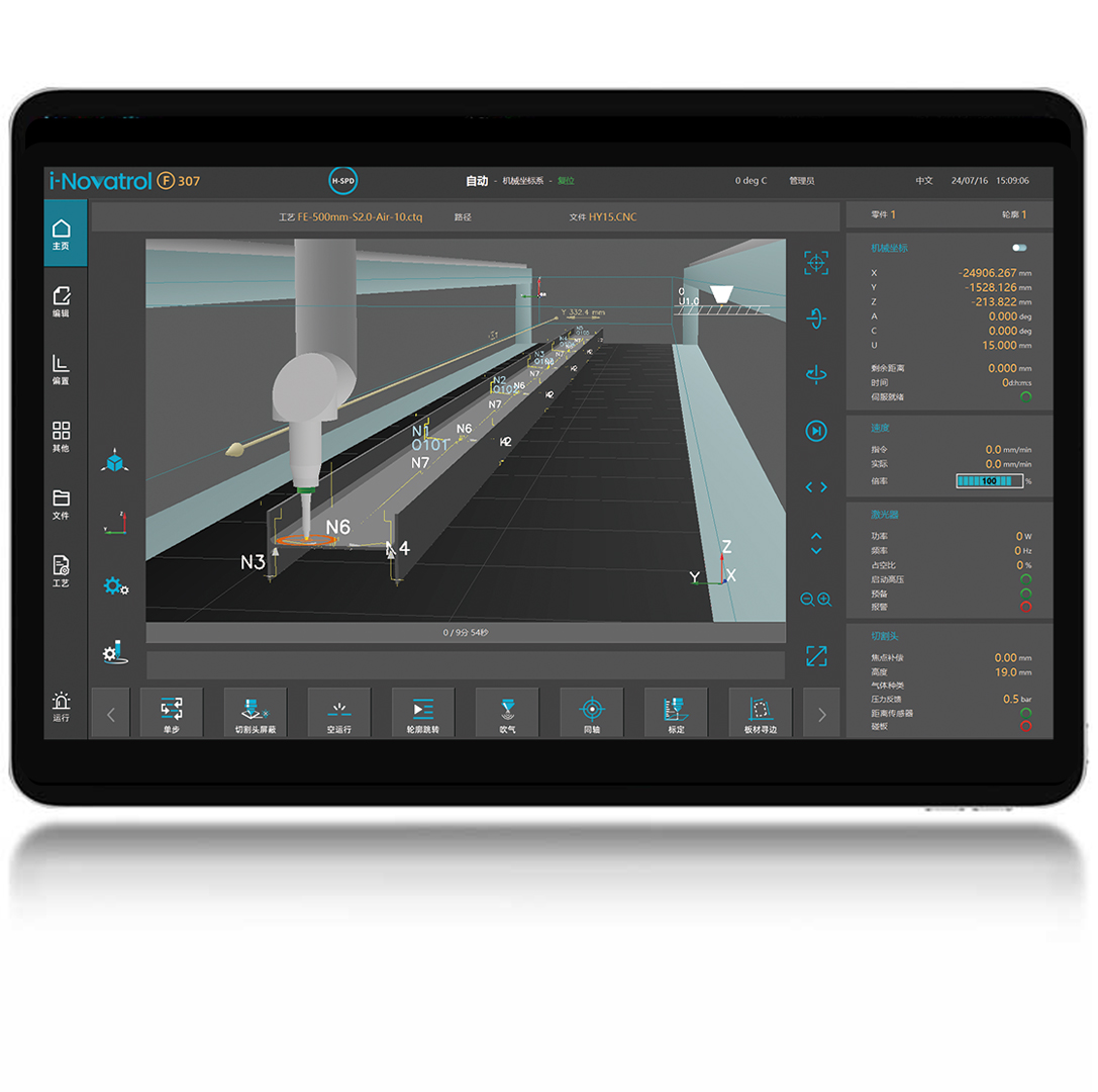 钢构H型钢激光切割控制系统 i-novatrol®F307 - 英诺威讯